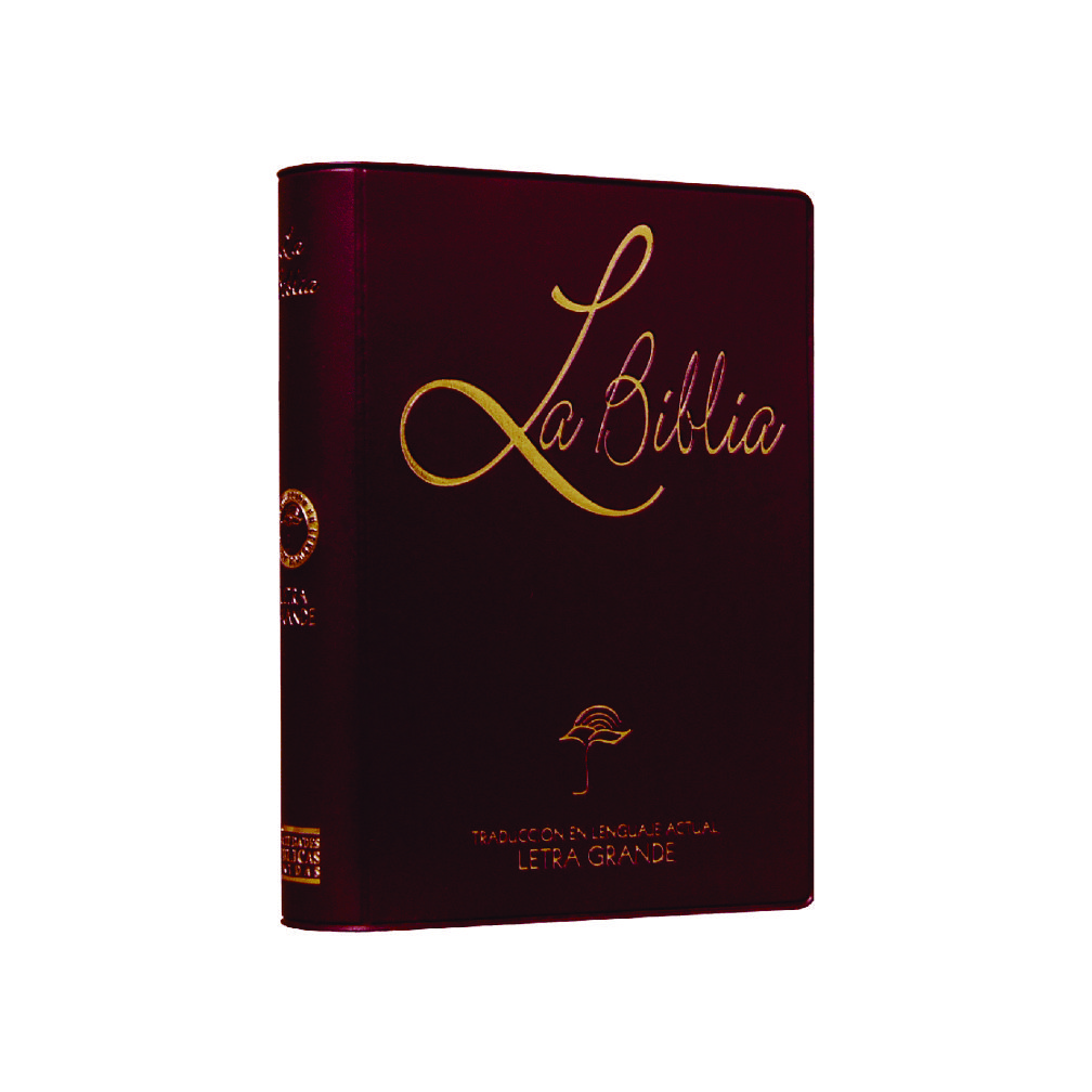 Biblia TLA – Letra grande color vino – Tamaño mediana – Hosanna ...